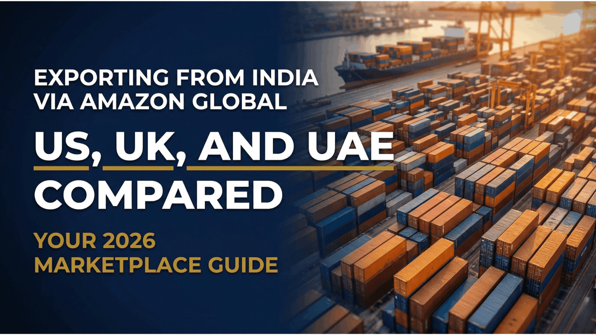 Amazon Global Selling from India: US, UK, and UAE Compared (2026 Guide ...